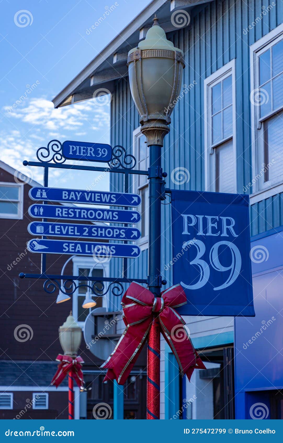 Pier 39 Signs stock image. Image of pier, street, frisco - 275472799