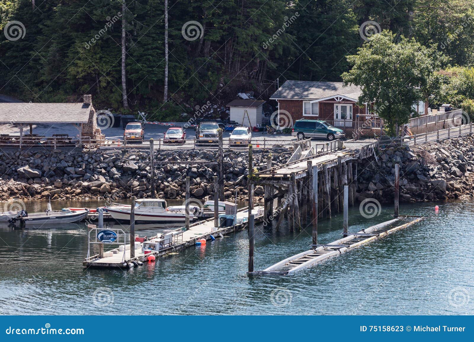 Pier at Sitka, Alaska editorial stock photo. Image of destination ...