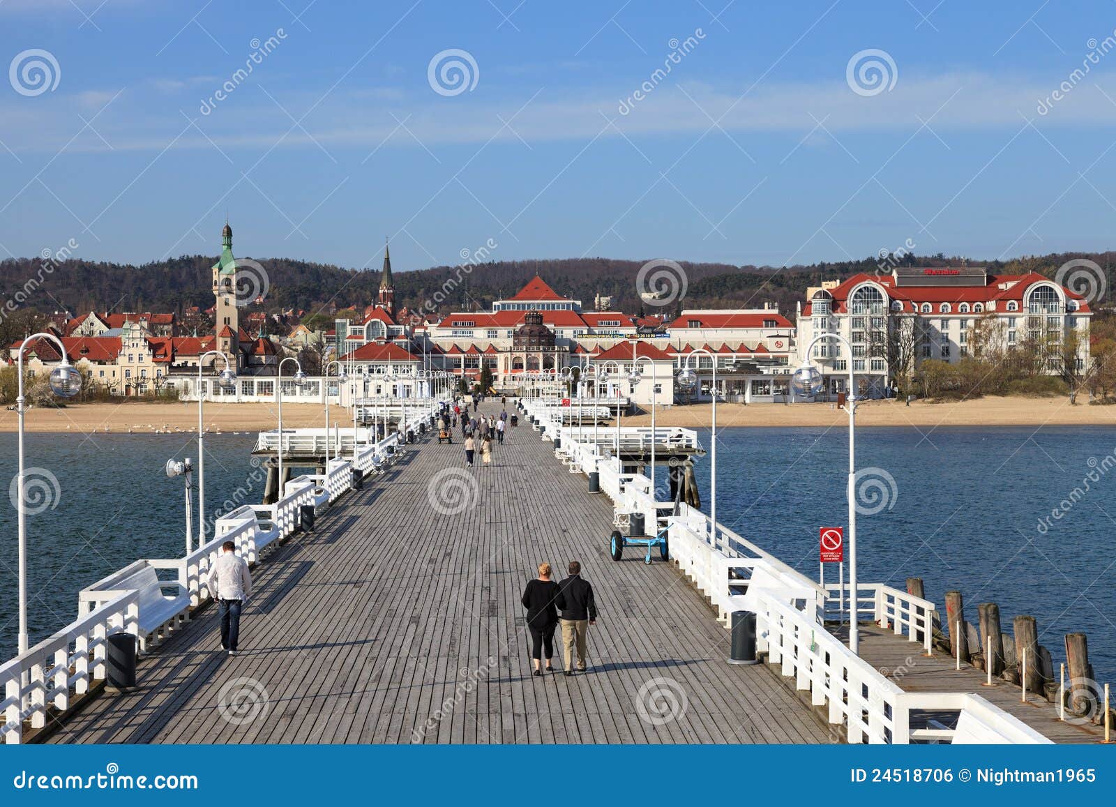 Pier in Sopot editorial photo. Image of poland, planks - 24518706