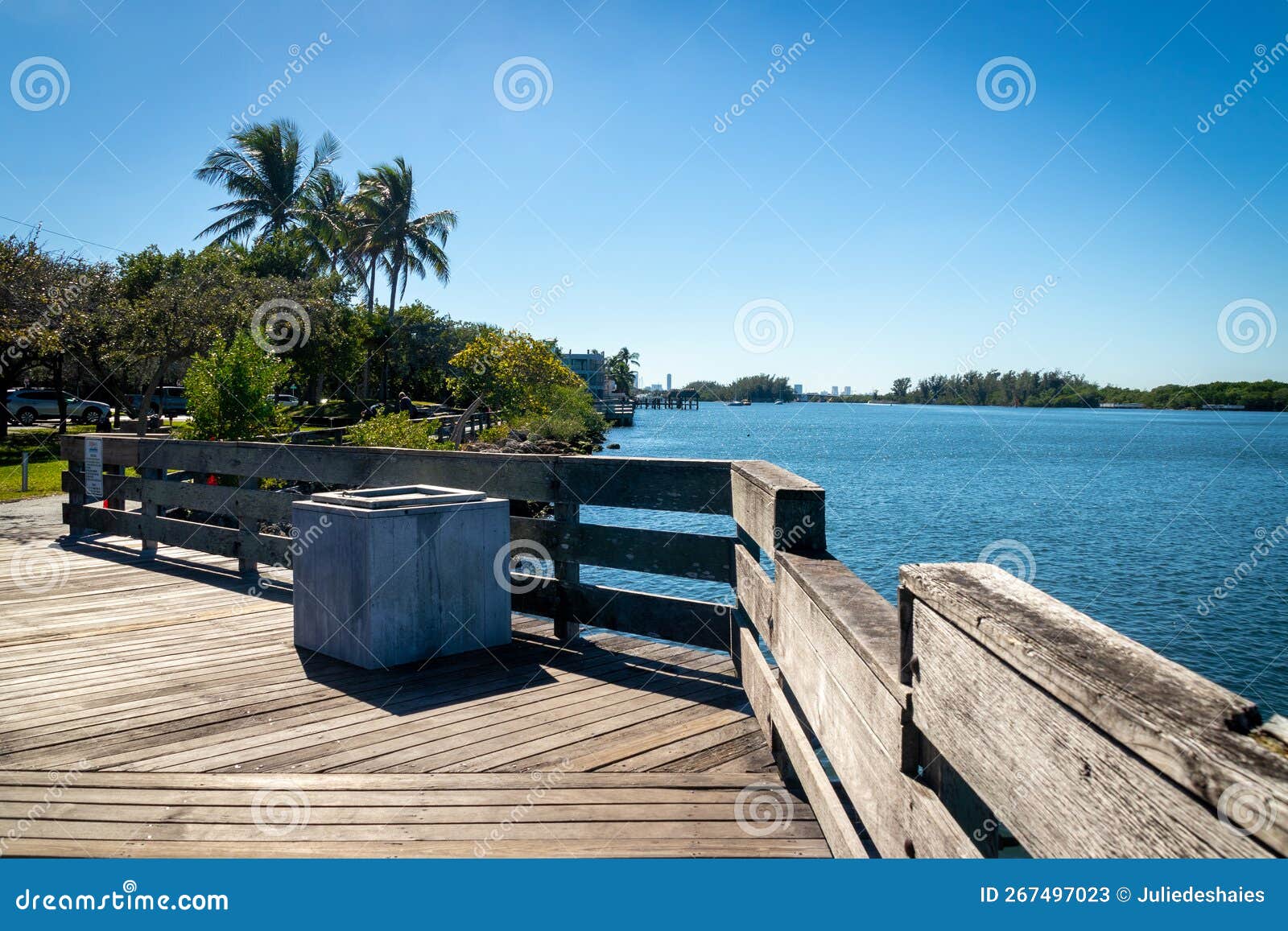 Pier at Stranahan River Hollywood Florida Stock Image - Image of park ...