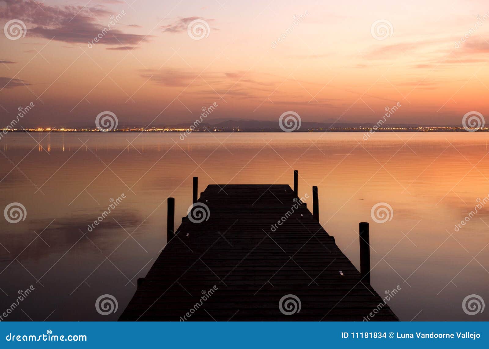 Pier at sunset stock photo. Image of colorful, dusk, nature - 11181834
