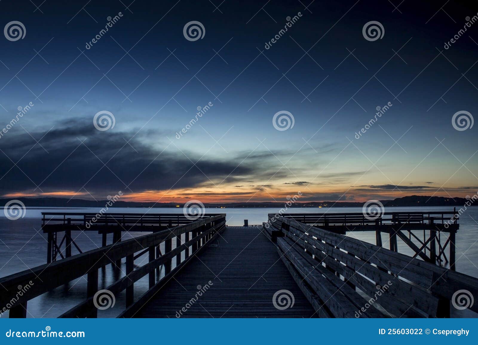 Pier in the sunset stock photo. Image of night, norvegian - 25603022