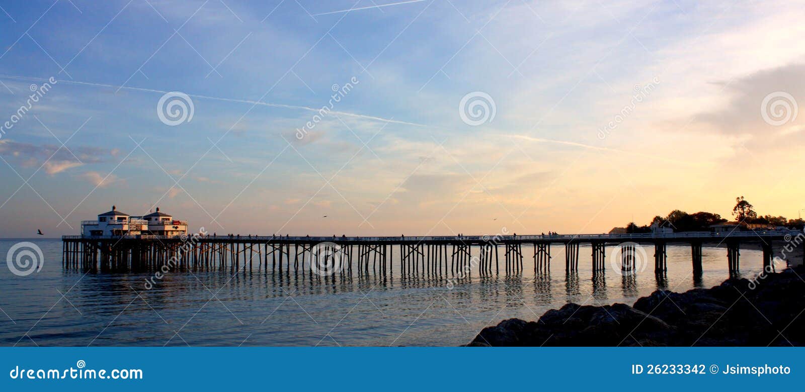 Pier sunset stock photo. Image of ocean, vacation, beach - 26233342
