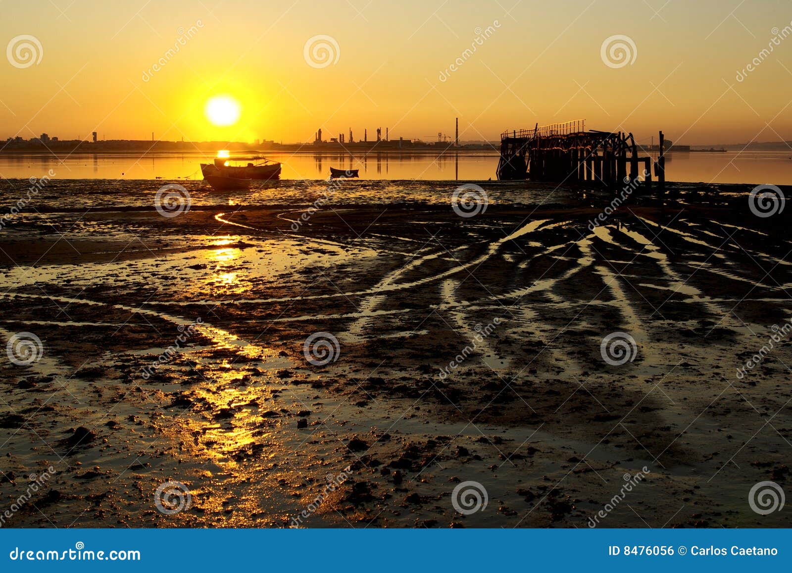 Pier at Sunset stock photo. Image of tranquil, sunset - 8476056