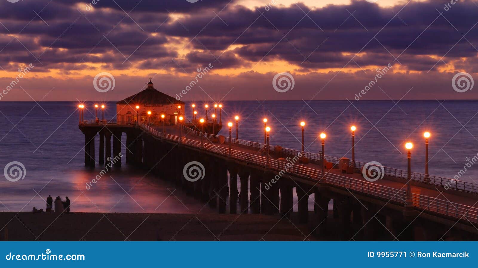 Pier at sunset stock image. Image of manhattan, southern - 9955771