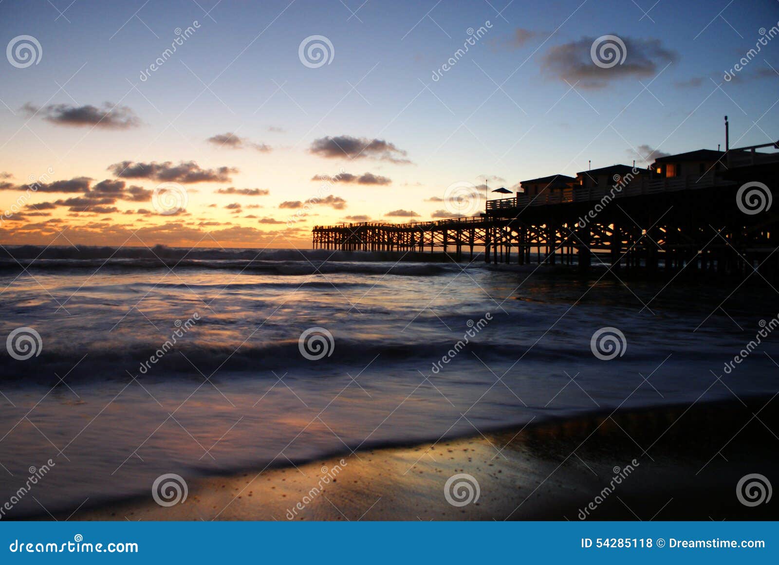 Pier in the Sunset stock photo. Image of freedom, dream - 54285118
