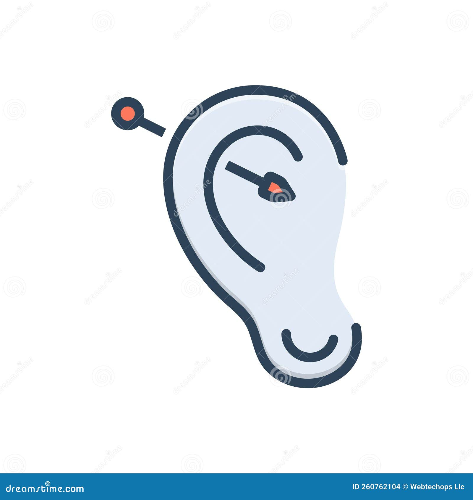 Color Illustration Icon for Pierce, Puncture and Orifice Stock ...