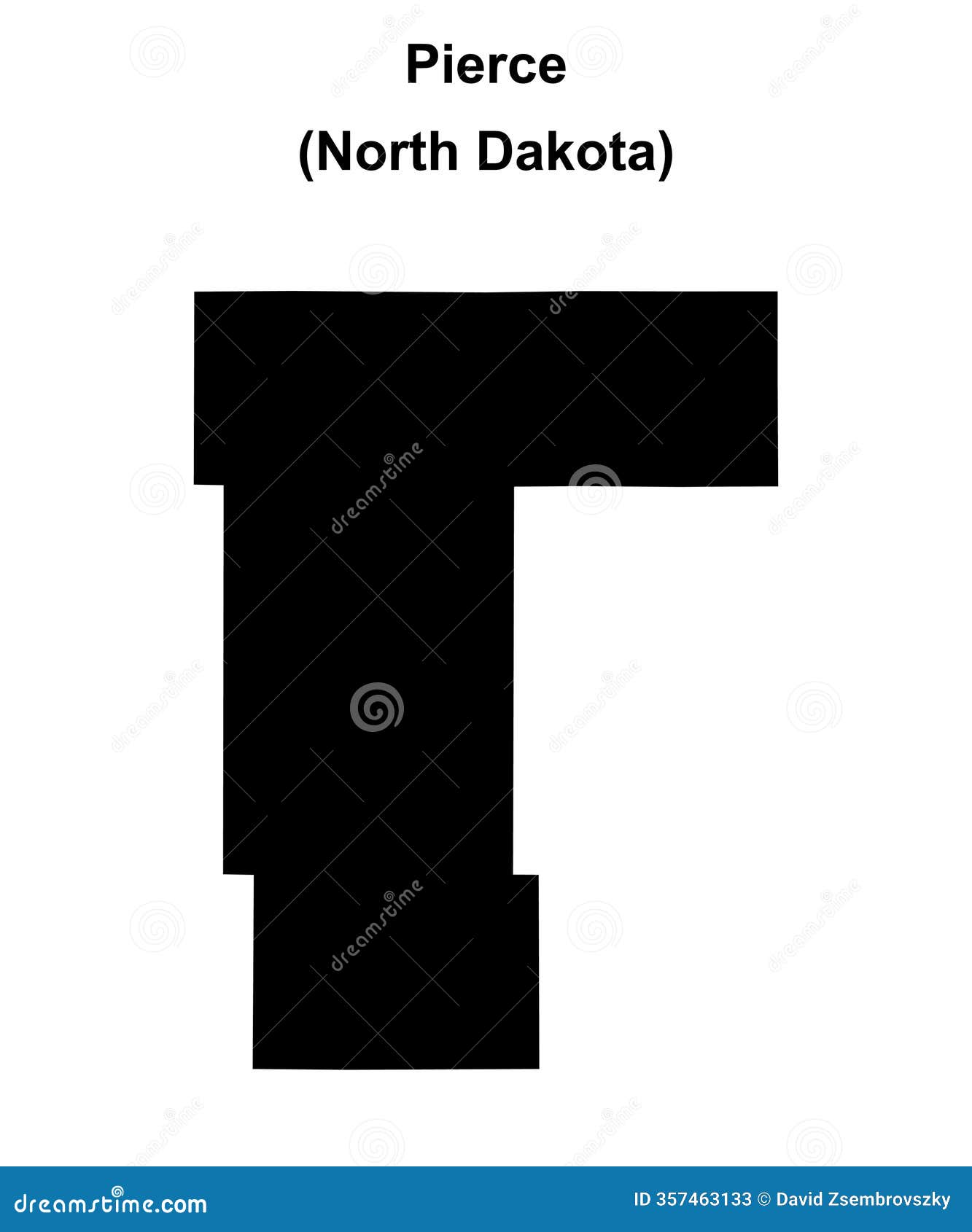 Pierce Outline Map Cartoon Vector | CartoonDealer.com #357463133