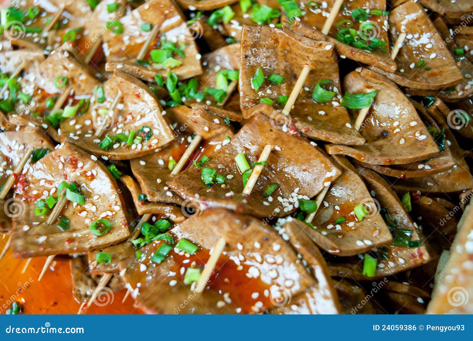 Pierce the Tofu Slices, Food Stock Photo - Image of bean, peppers: 24059386