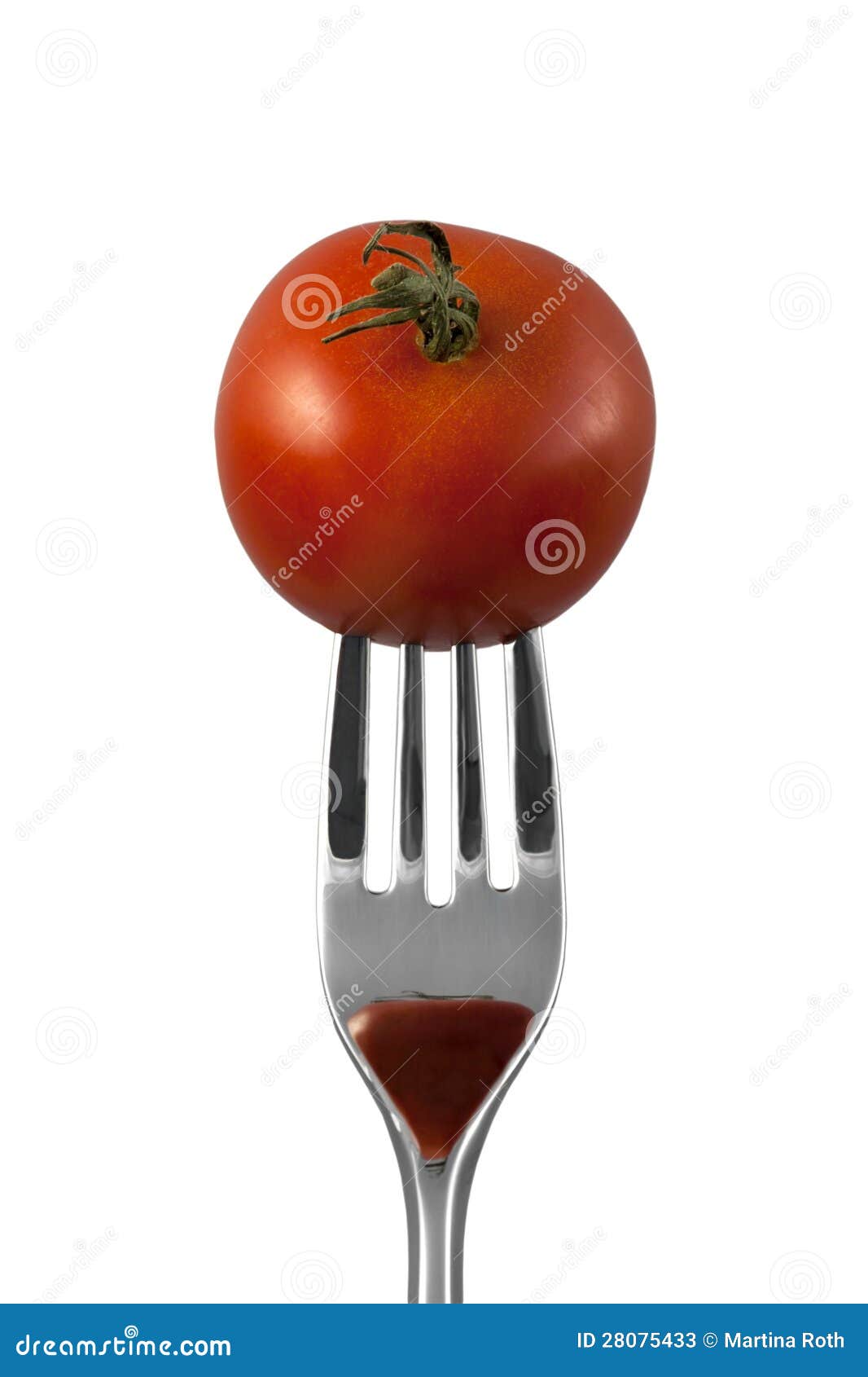 Pierced food item stock image. Image of tasty, piece - 28075433