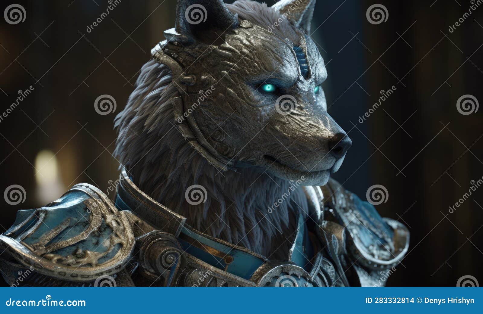 With Piercing Eyes and Clad in Formidable Military Armor ...