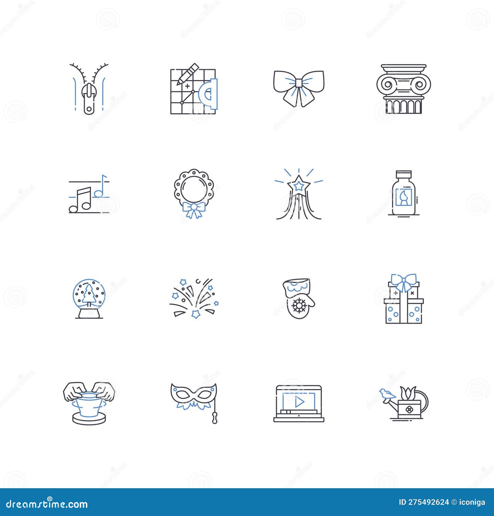 Piering Line Icons Collection. Foundation, Reinforcement, Construction ...