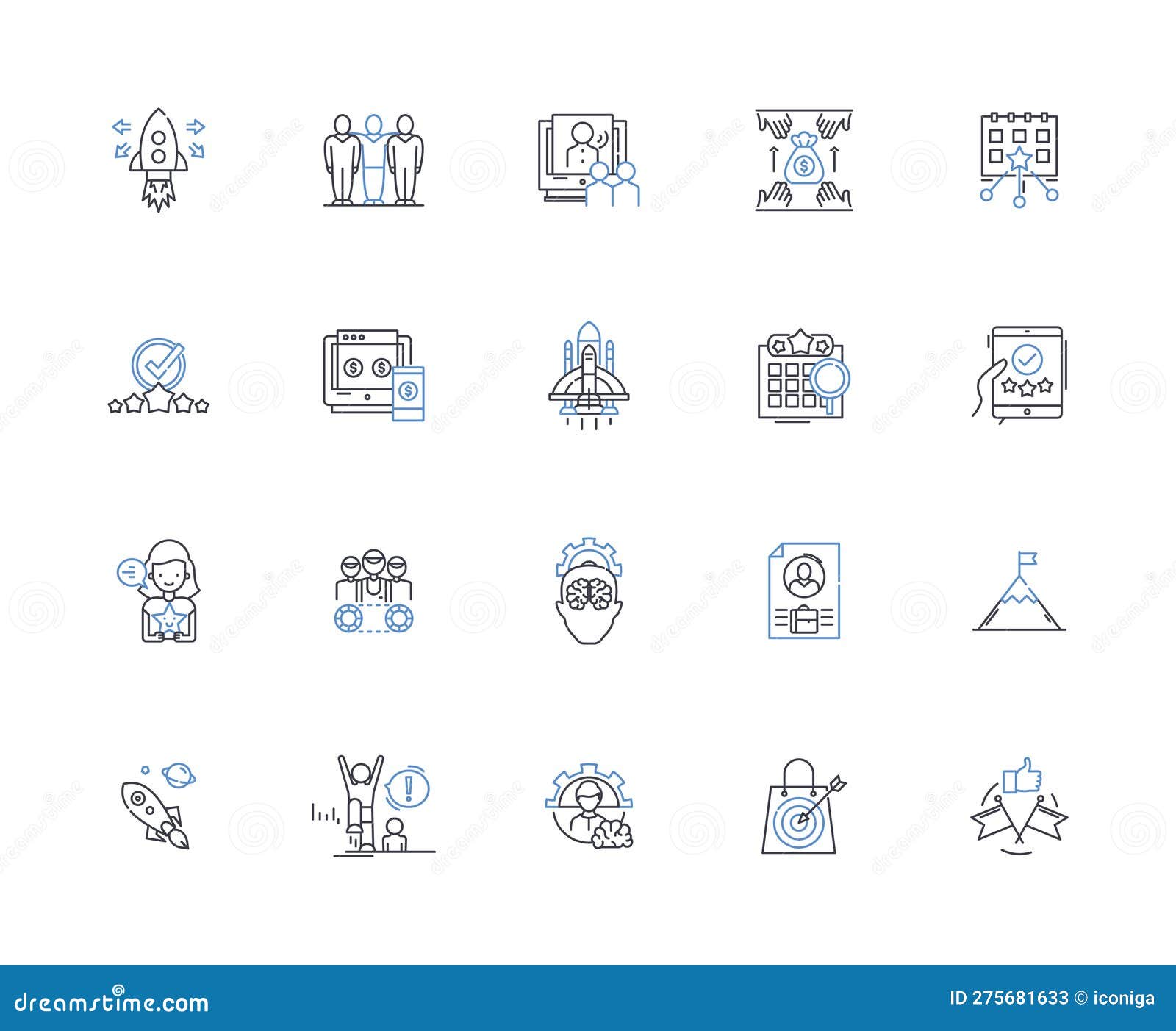 Piering Project Line Icons Collection. Foundation, Piers, Support ...