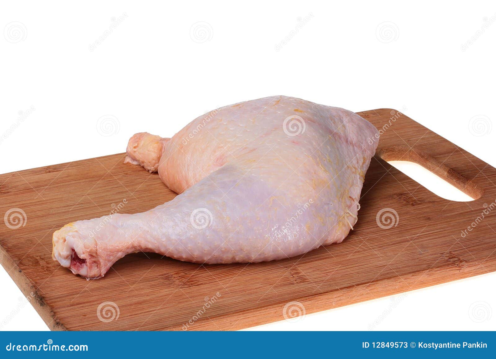 Pierna de pollo imagen de archivo. Imagen de sano, alimentos - 12849573