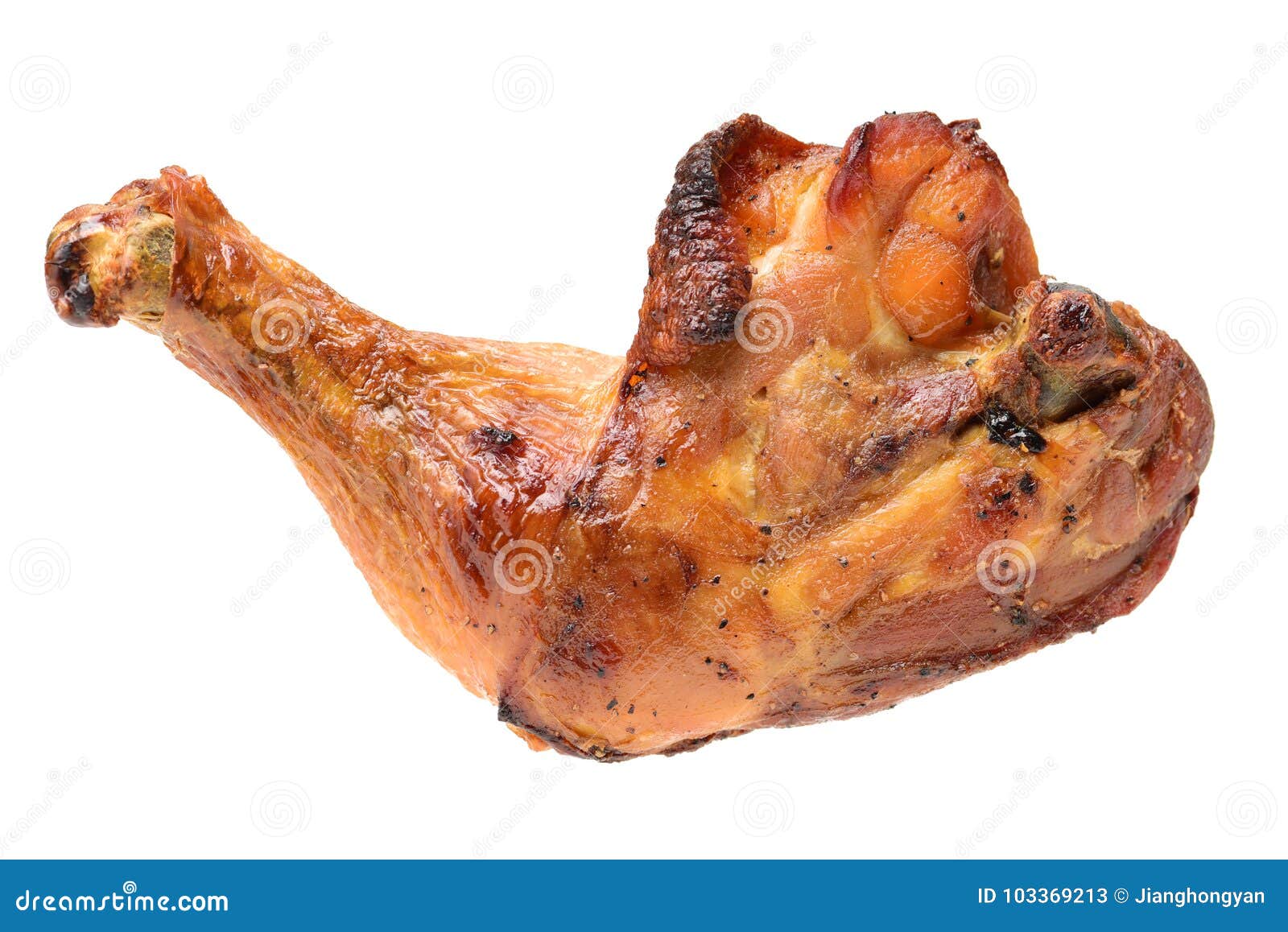 Pierna De Pollo Asada a La Parilla Imagen de archivo - Imagen de ...