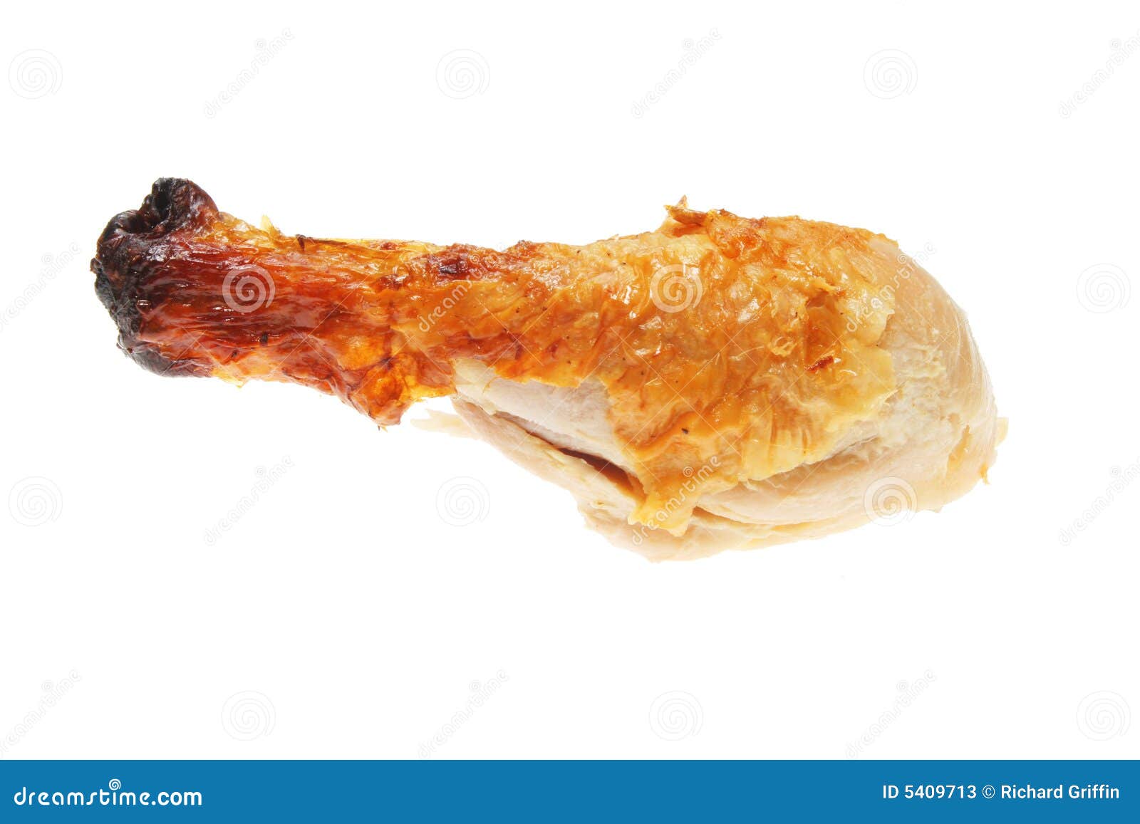 Pierna De Pollo Cocinada Fotos de archivo - Imagen: 5409713