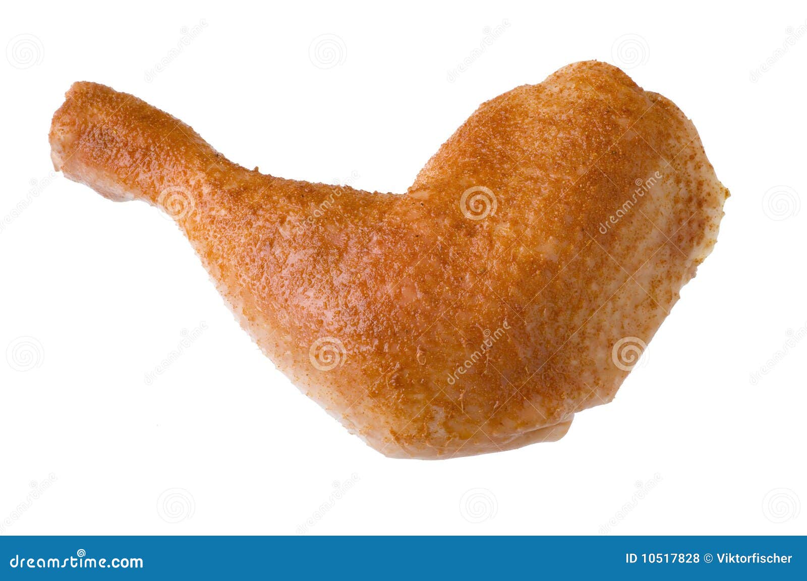 Pierna de pollo sazonada foto de archivo. Imagen de apetitoso - 10517828