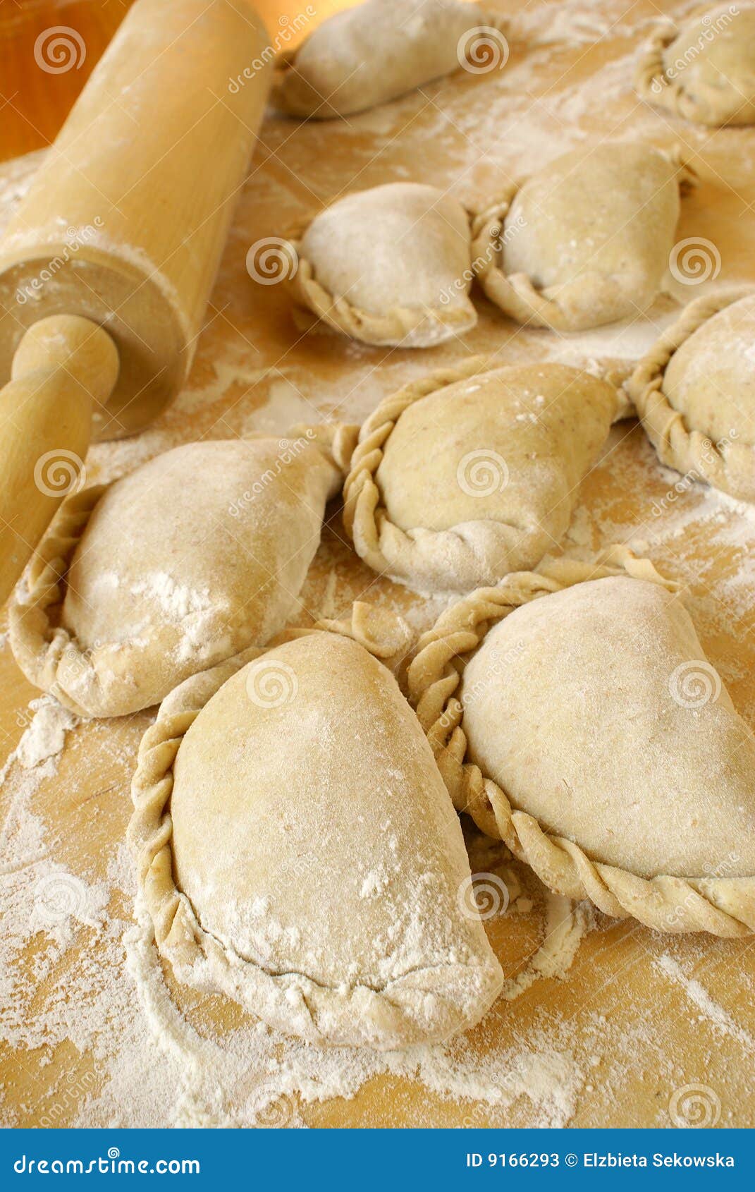 Pierogi stock image. Image of rolling, healthy, recipe - 9166293