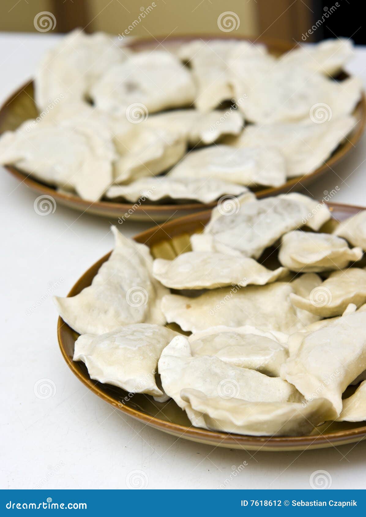 Pierogi (dumplings) stock photo. Image of christmas, unleavened - 7618612
