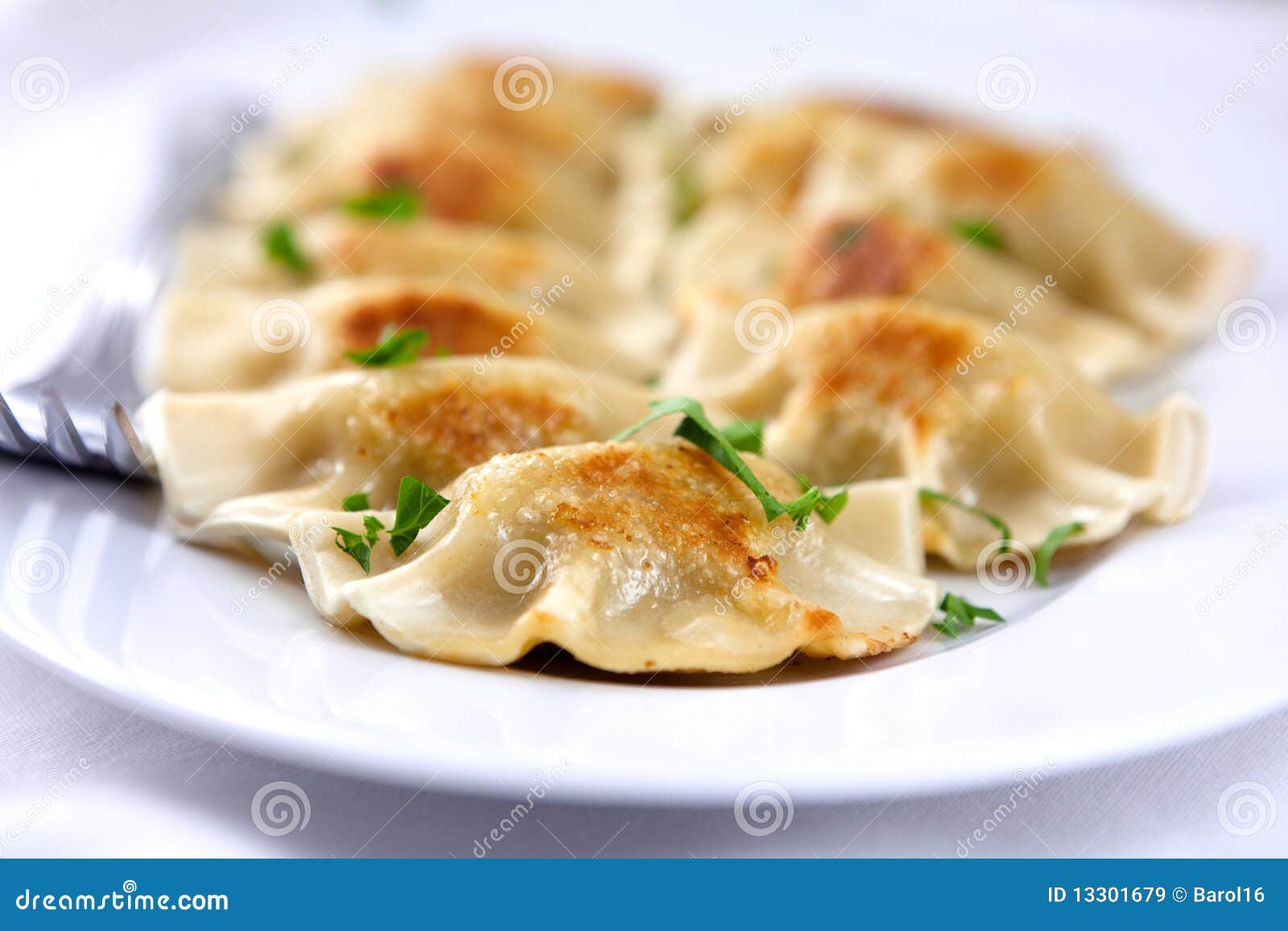 Pierogi. Polish Cuisine stock image. Image of baked, cutlery - 13301679