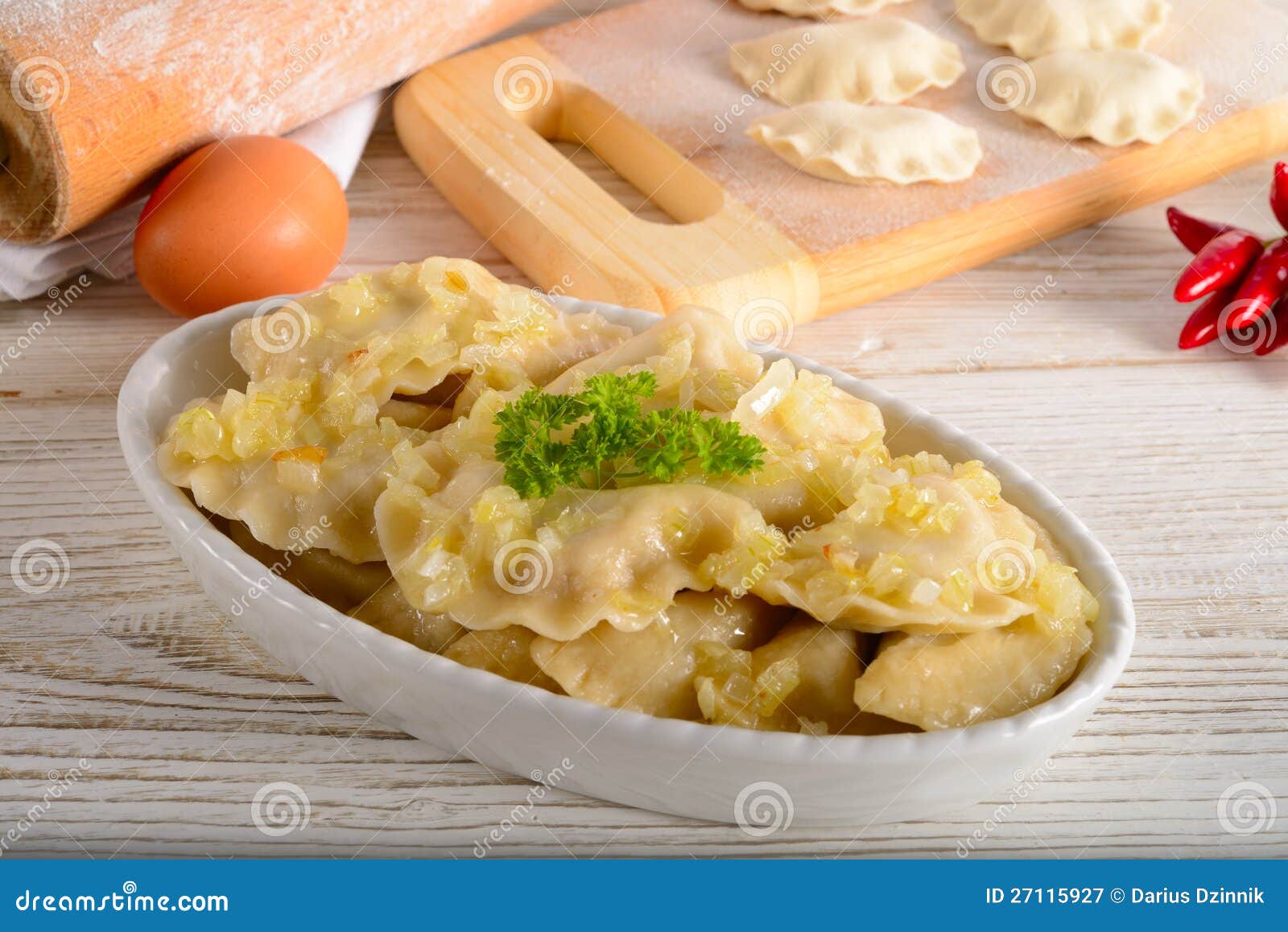 Pierogi.Polish dish stock image. Image of delicious, cake - 27115927