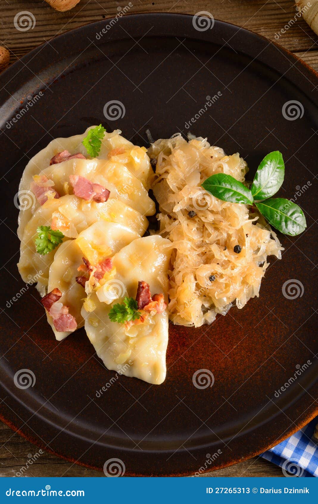 Pierogi.Polish dish stock image. Image of plate, cake - 27265313