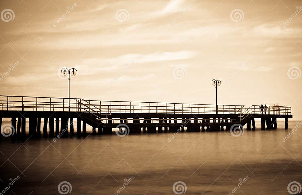 Pierr in the morning stock photo. Image of bridge, beach - 26635804