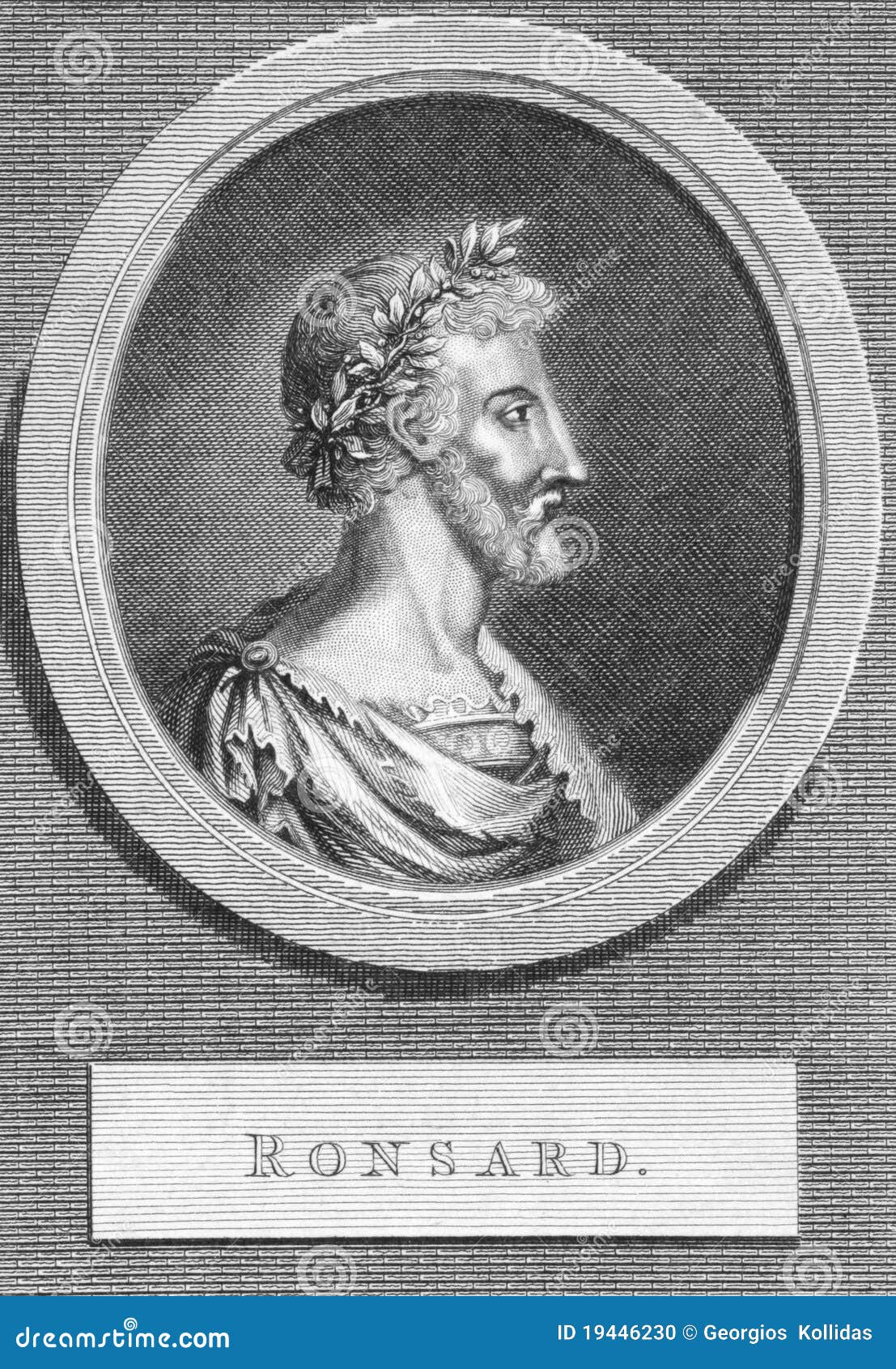 Pierre de Ronsard editorial image. Image of framed, french - 19446230