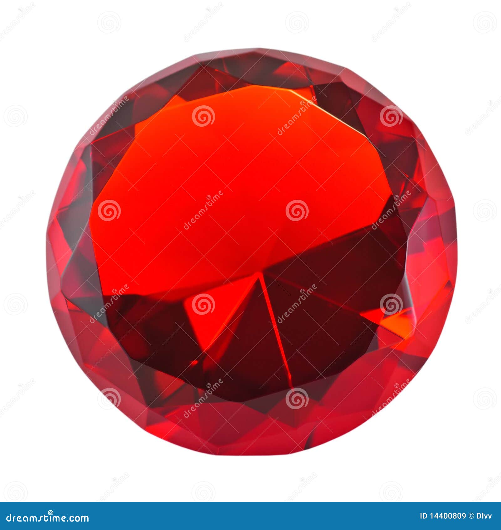 Pierre gemme ronde rouge image stock. Image du très, lumineux - 14400809