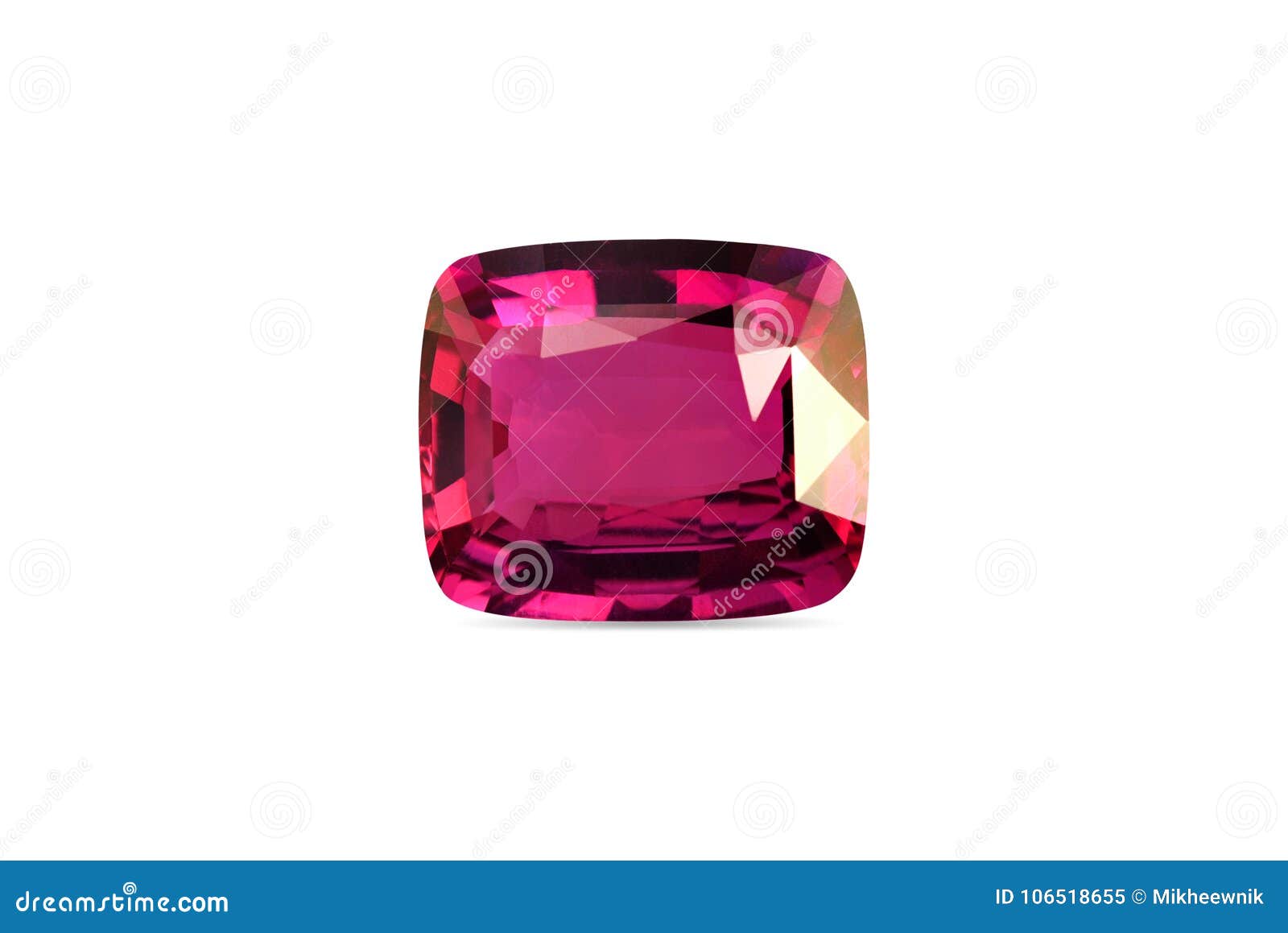 Pierre Gemme Rouge Naturelle Image stock - Image du élégance, fond ...