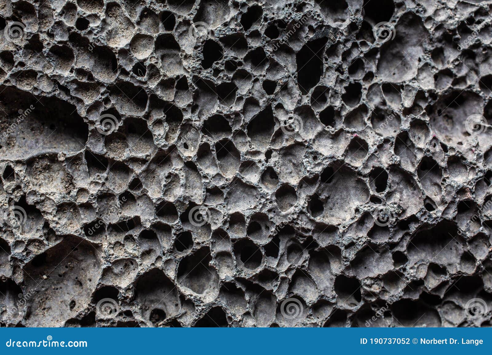 Pierre ponce poreuse grise photo stock. Image du lune - 190737052