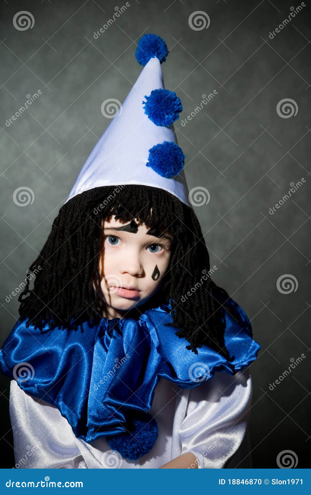 Pierrot stock photo. Image of performance, caucasian - 18846870