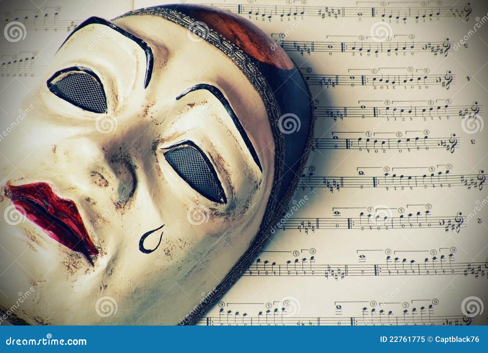 Pierrot mask stock image. Image of pierrot, carnival - 22761775
