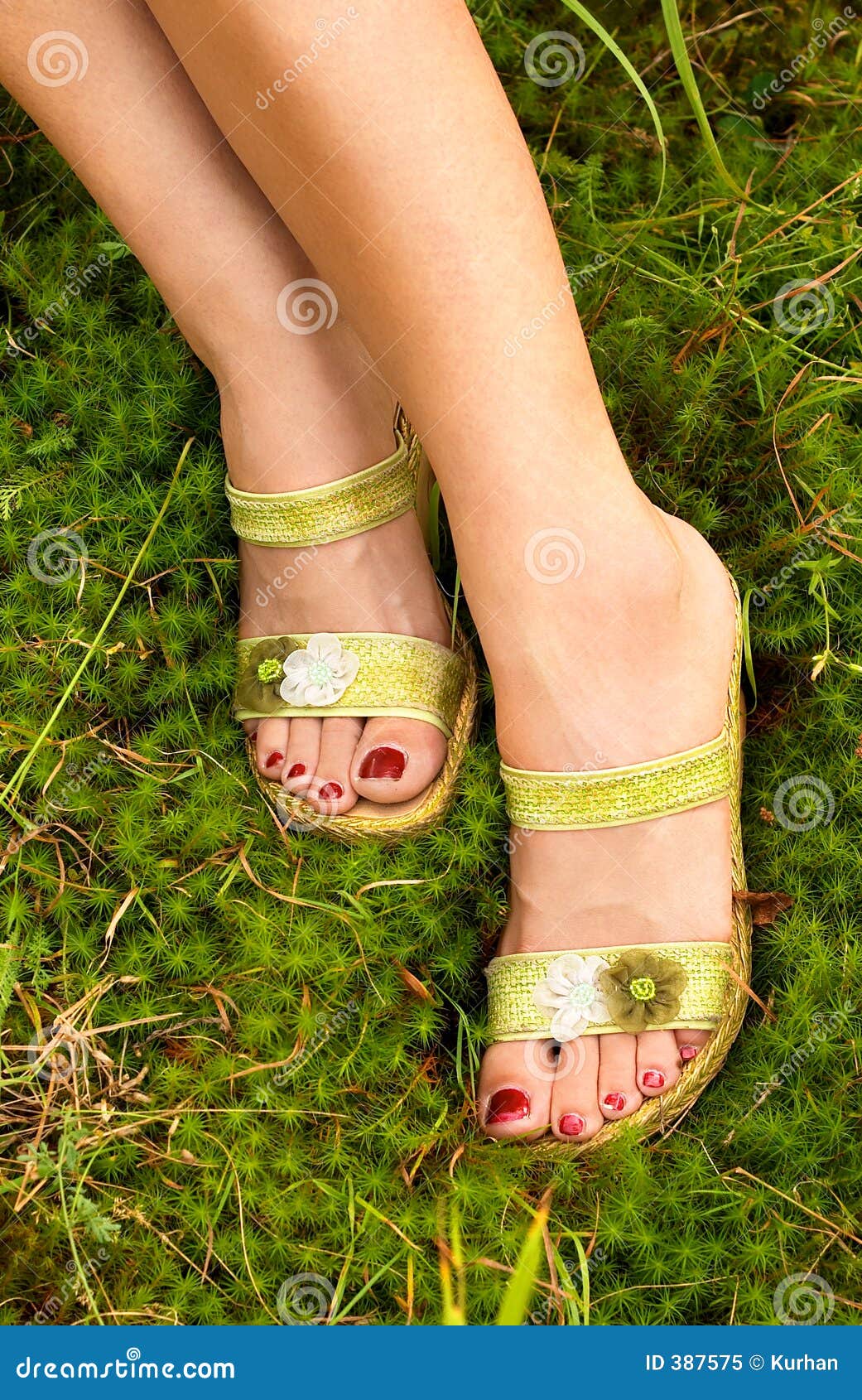 Pies Atractivos De Una Mujer Joven. Imagen de archivo - Imagen de ...