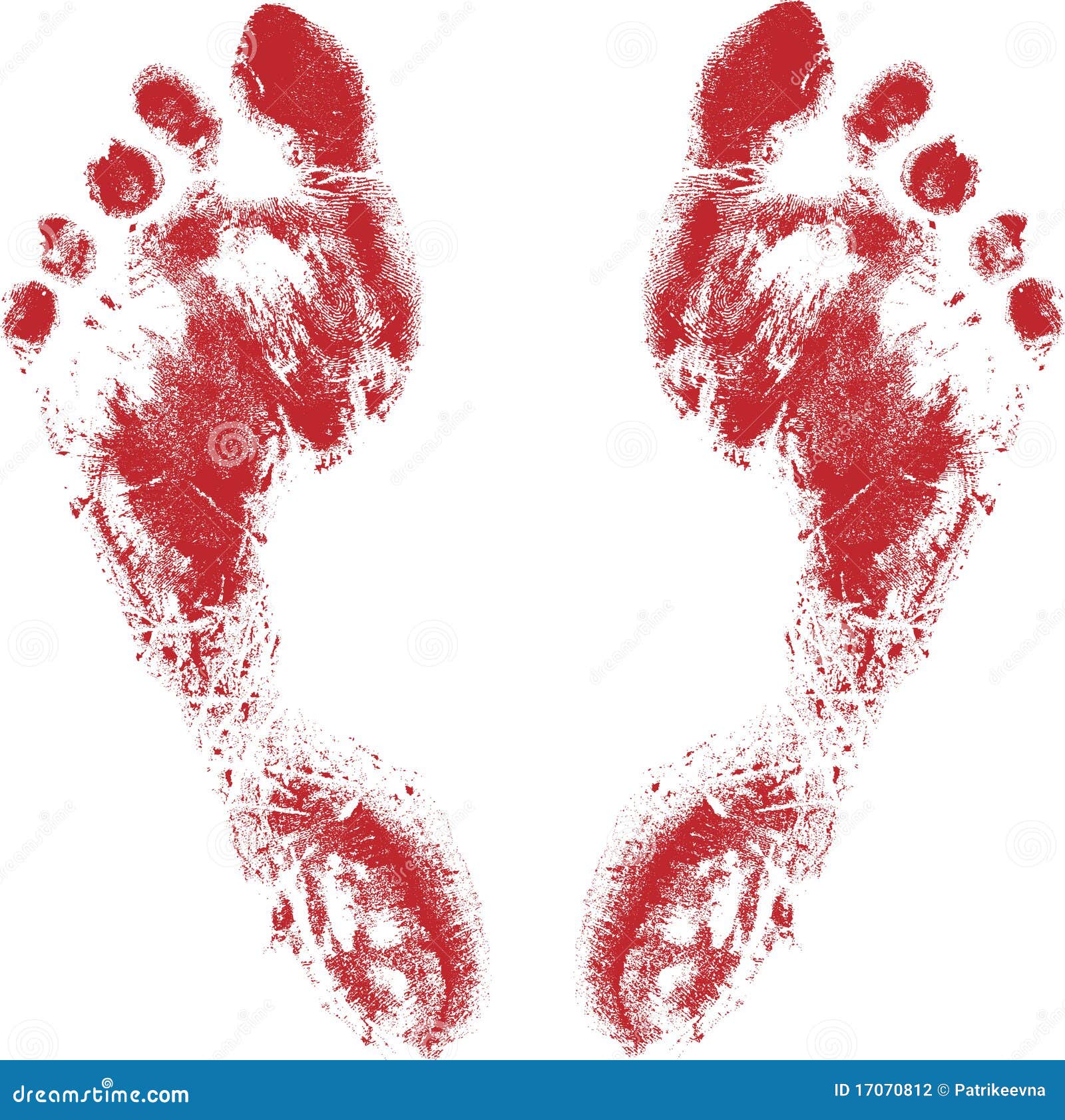 Pies rojos ilustración del vector. Ilustración de pares - 17070812