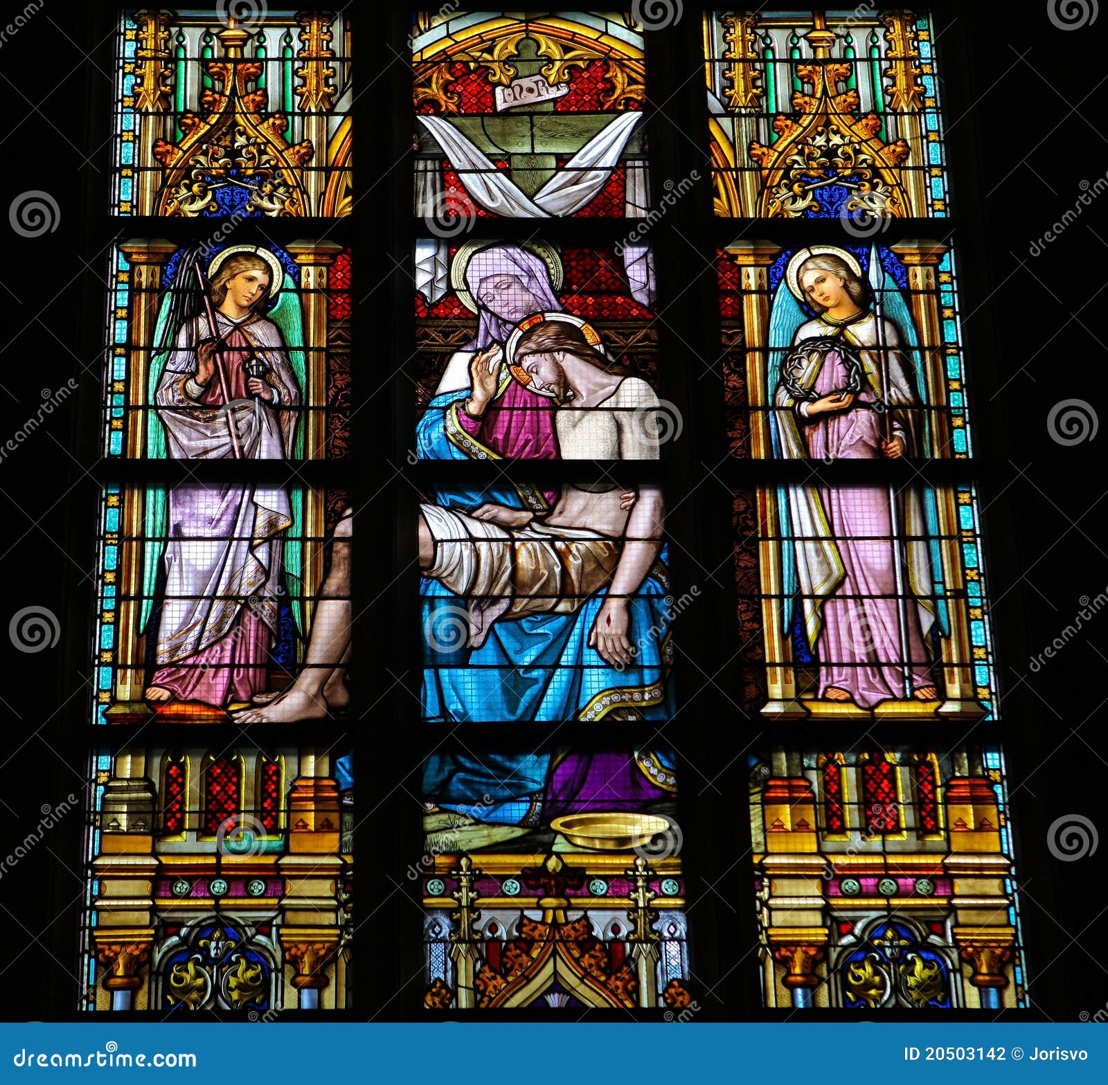 The Pieta Mother Mary And Jesus Christ Sculpture In St. Peter`s ...