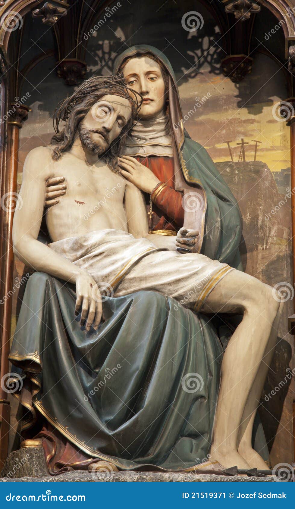Pieta - Carving from Vienna Church Editorial Photo - Image of vienna ...