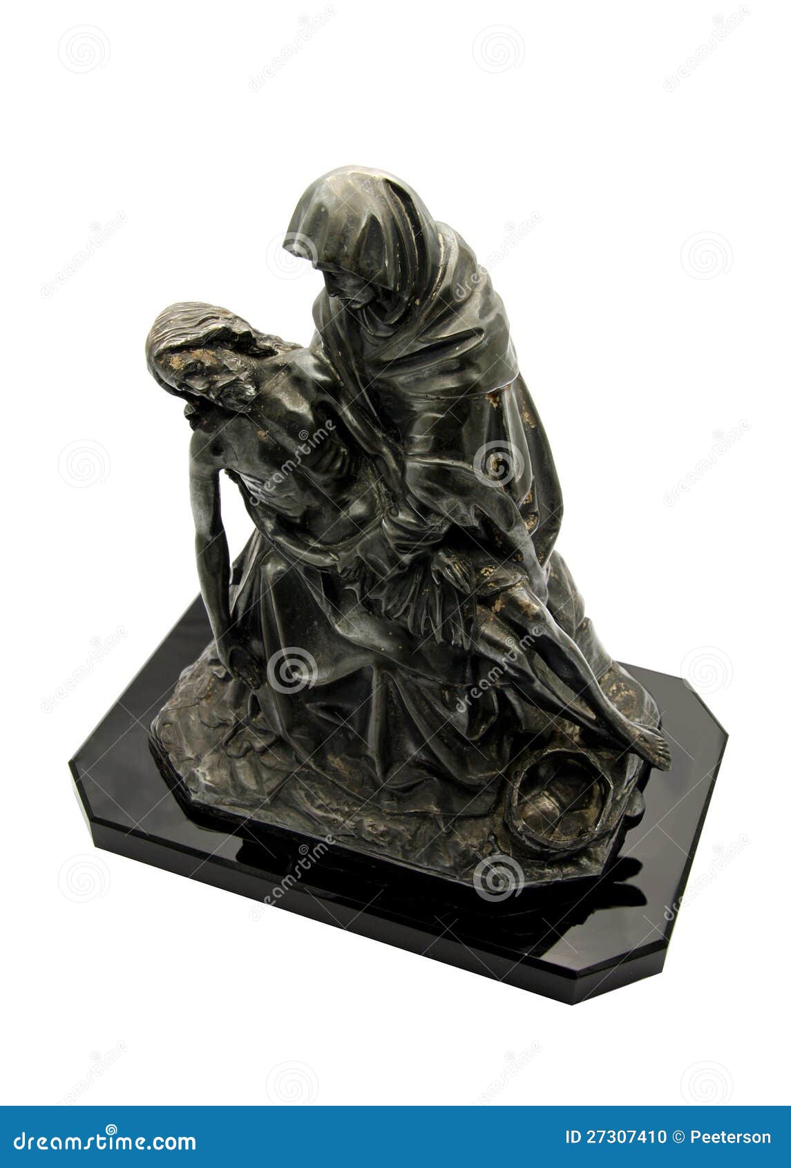 Pieta - top view stock photo. Image of metal, statue - 27307410