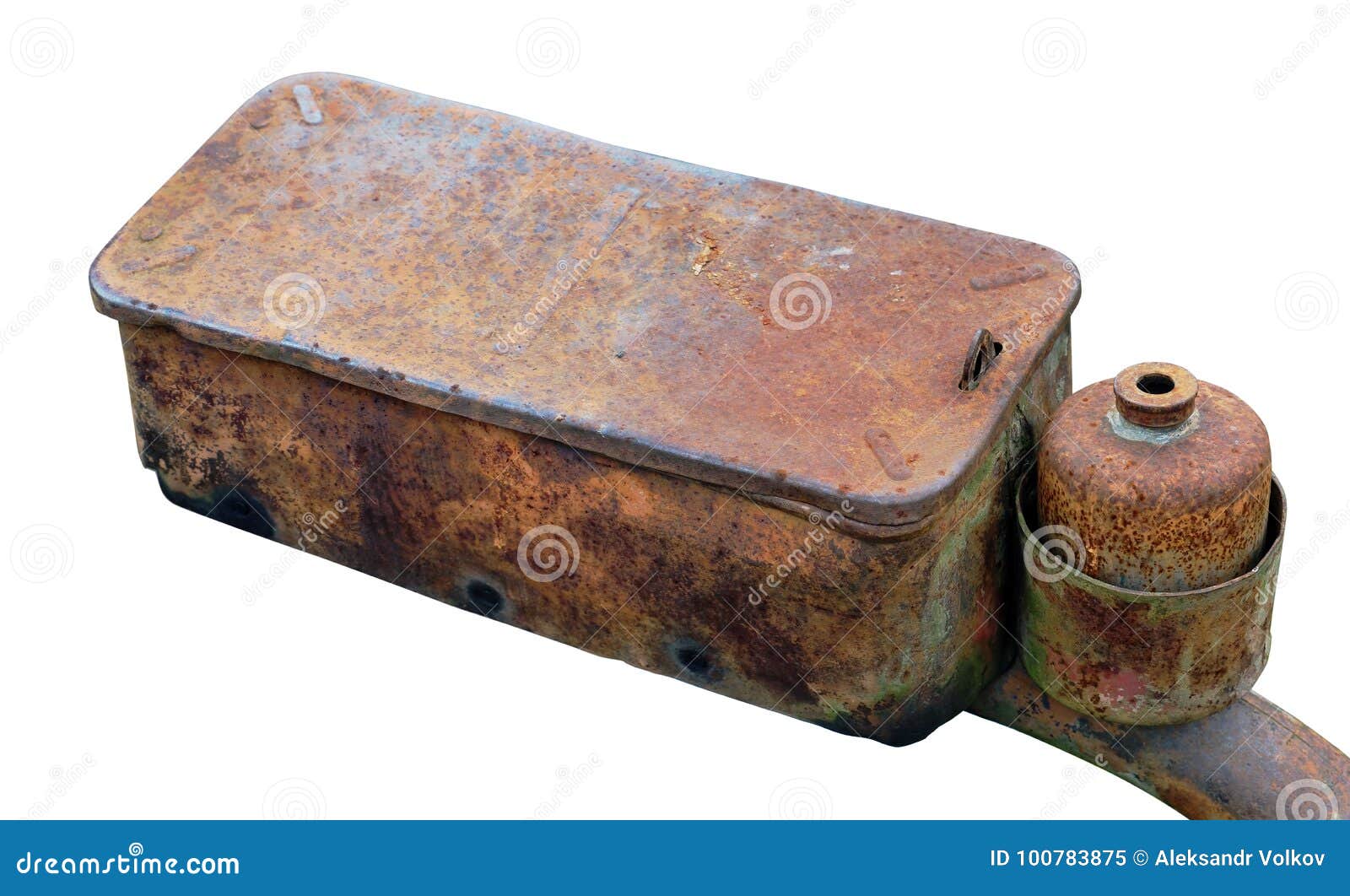 Pieza Defectuosa Oxidada De Un Tractor Diesel Imagen de archivo ...