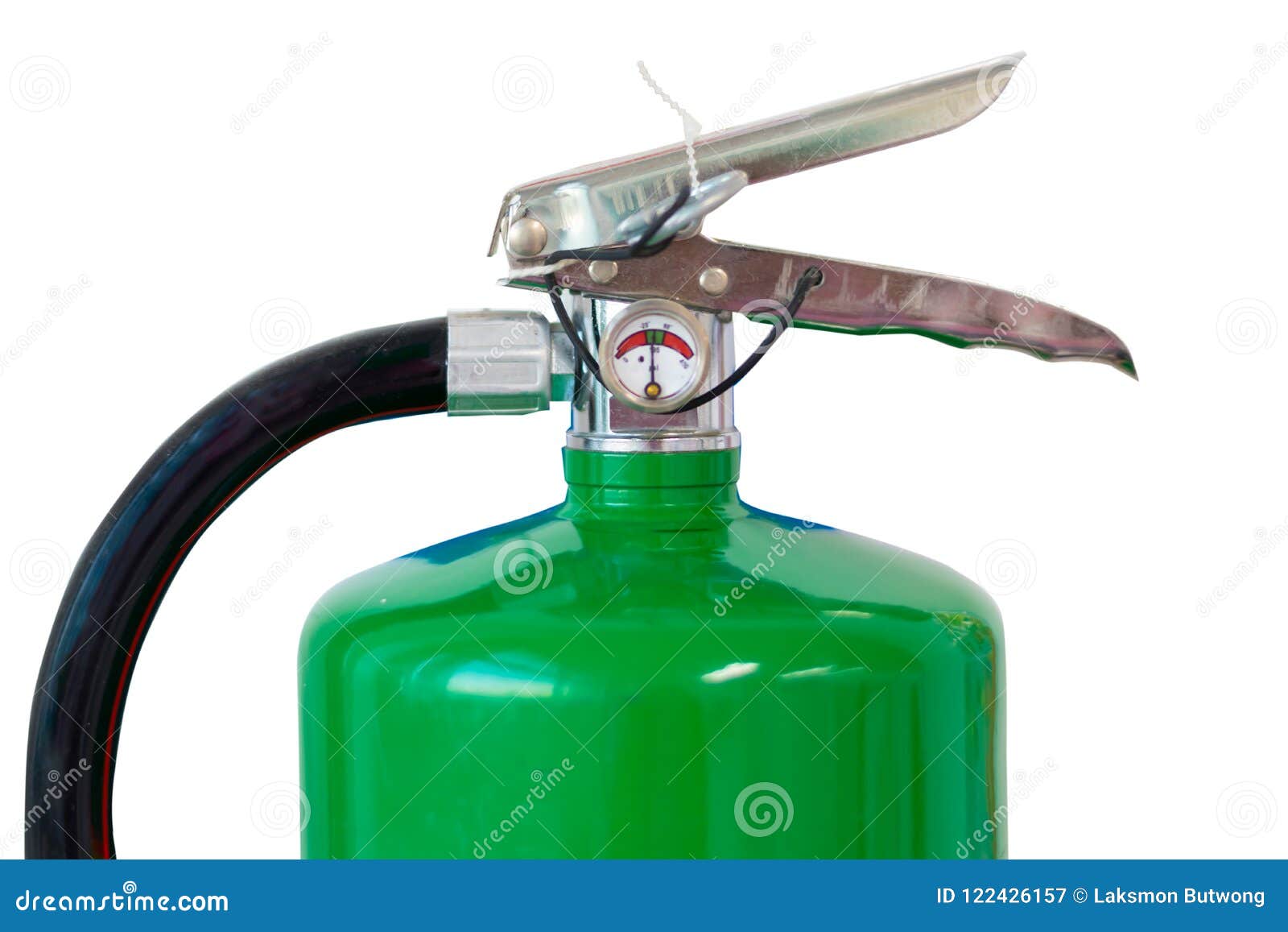 Pieza del extintor verde imagen de archivo. Imagen de parte - 122426157