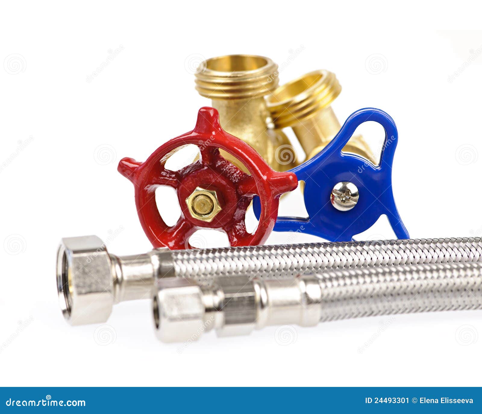 Piezas de la plomería imagen de archivo. Imagen de manguito - 24493301