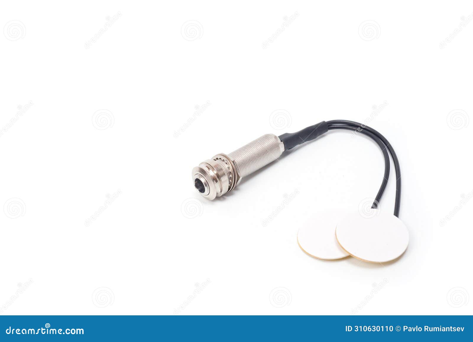 Piezo Pickup for Musical Instruments with Two Sensors and a Socket for ...