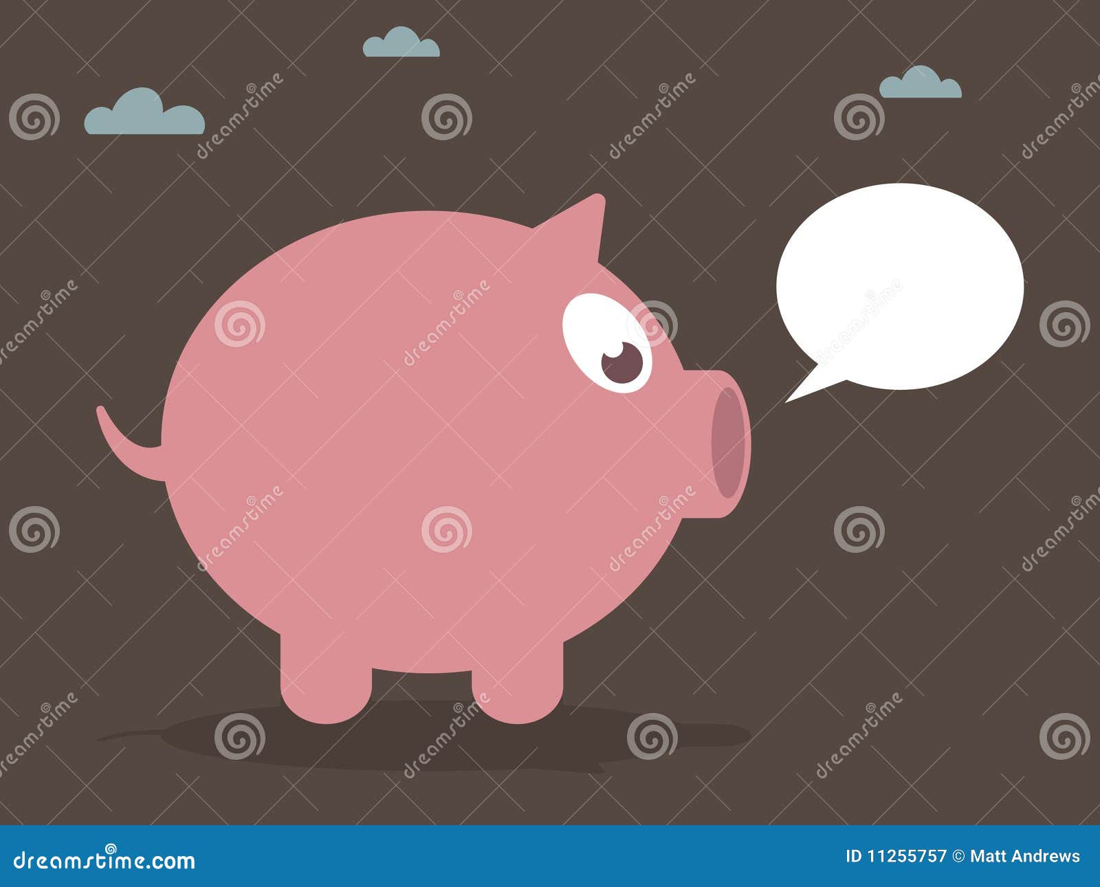 Pig stock vector. Illustration of graphic, speech, bubble - 11255757