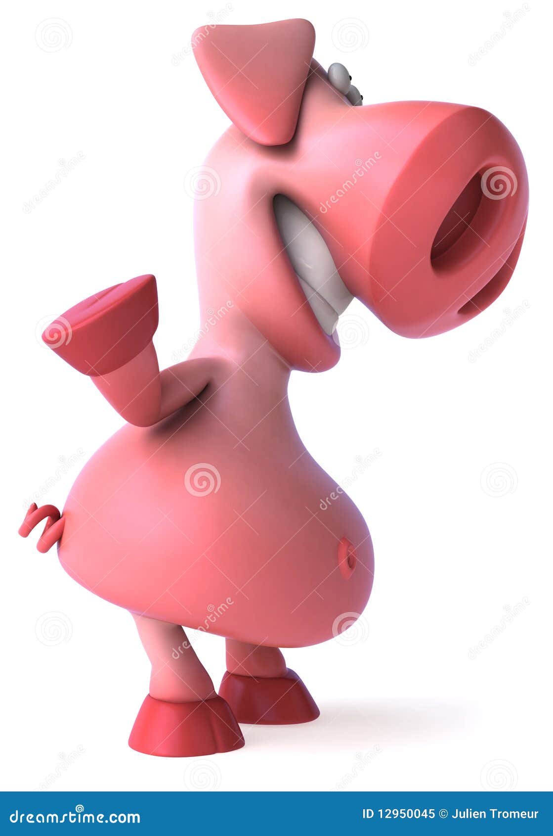 Pig stock illustration. Illustration of pork, boar, cartoon - 12950045