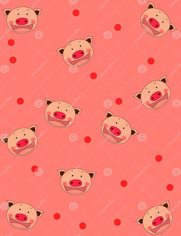 Pig background stock vector. Illustration of background - 6150549