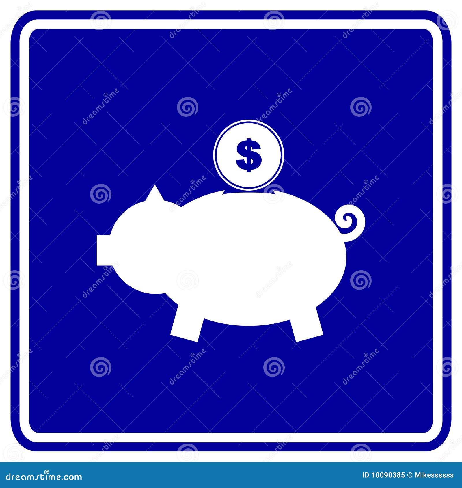 Blue Sign For Wearing Protective Masks. Coronawirus And The Fight ...