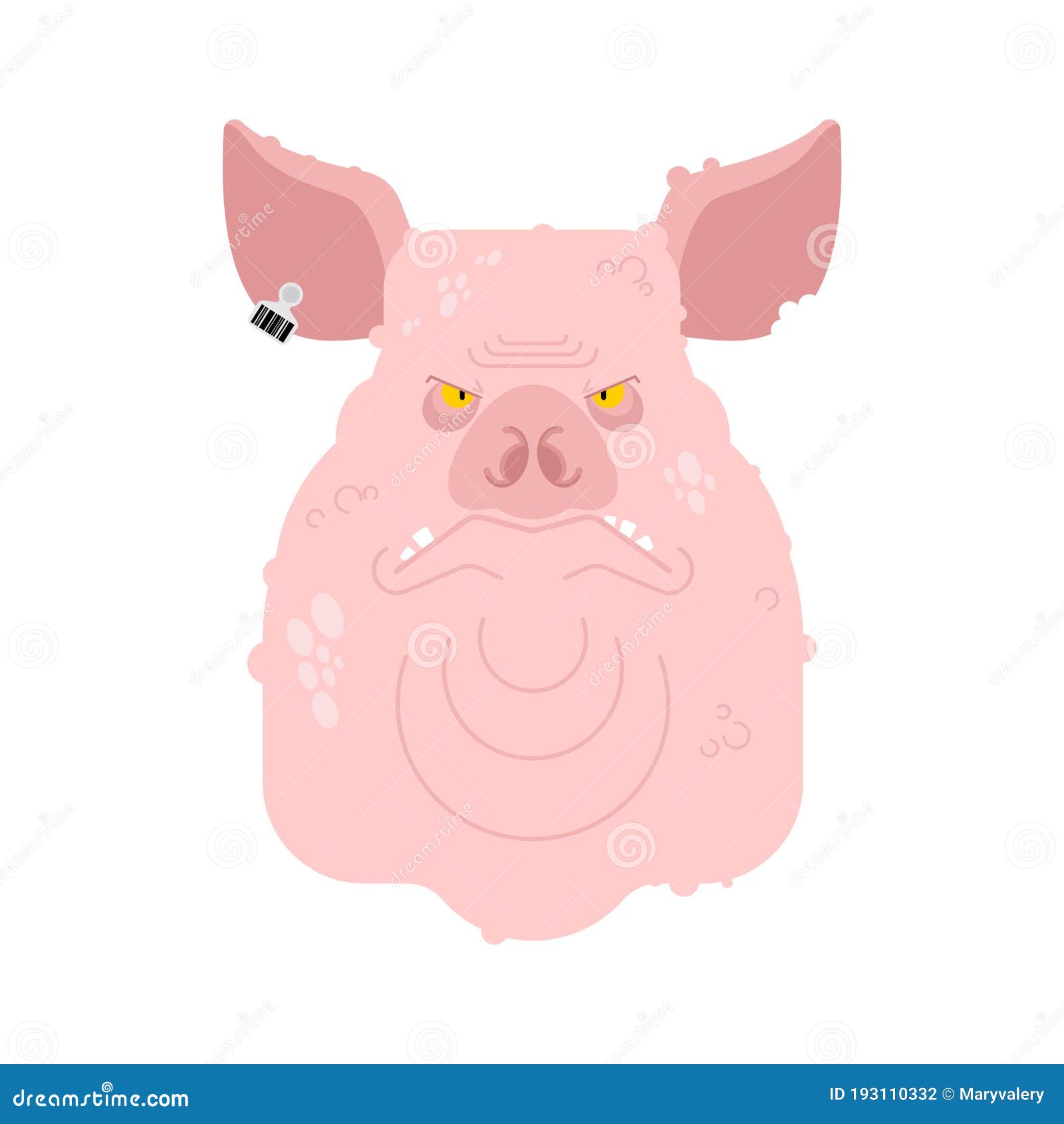 Pig Boss. Big Fat Nasty Pig Stock Vector - Illustration of money ...