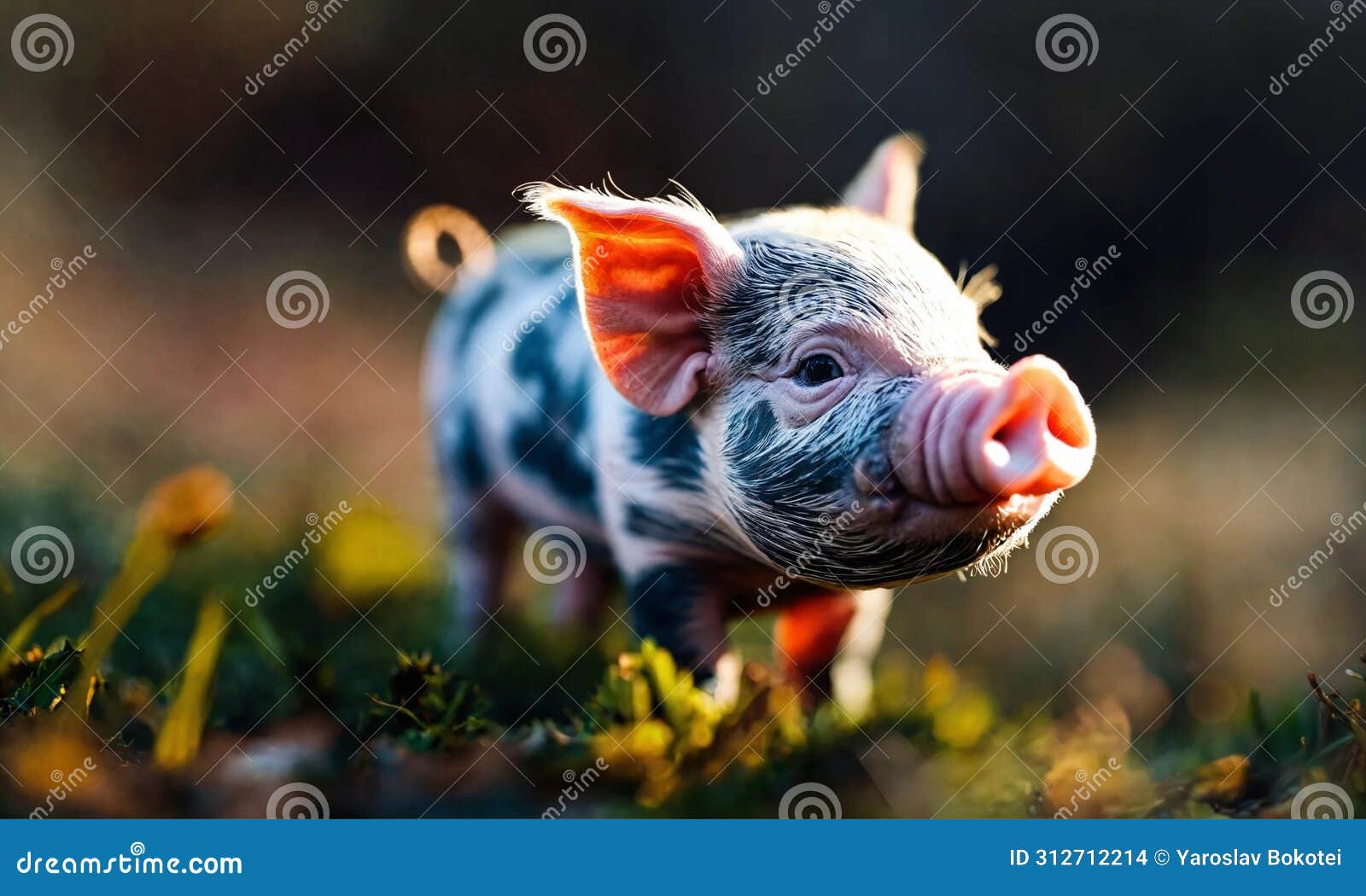 Pig in a cage Mini pig stock illustration. Illustration of screenshot ...