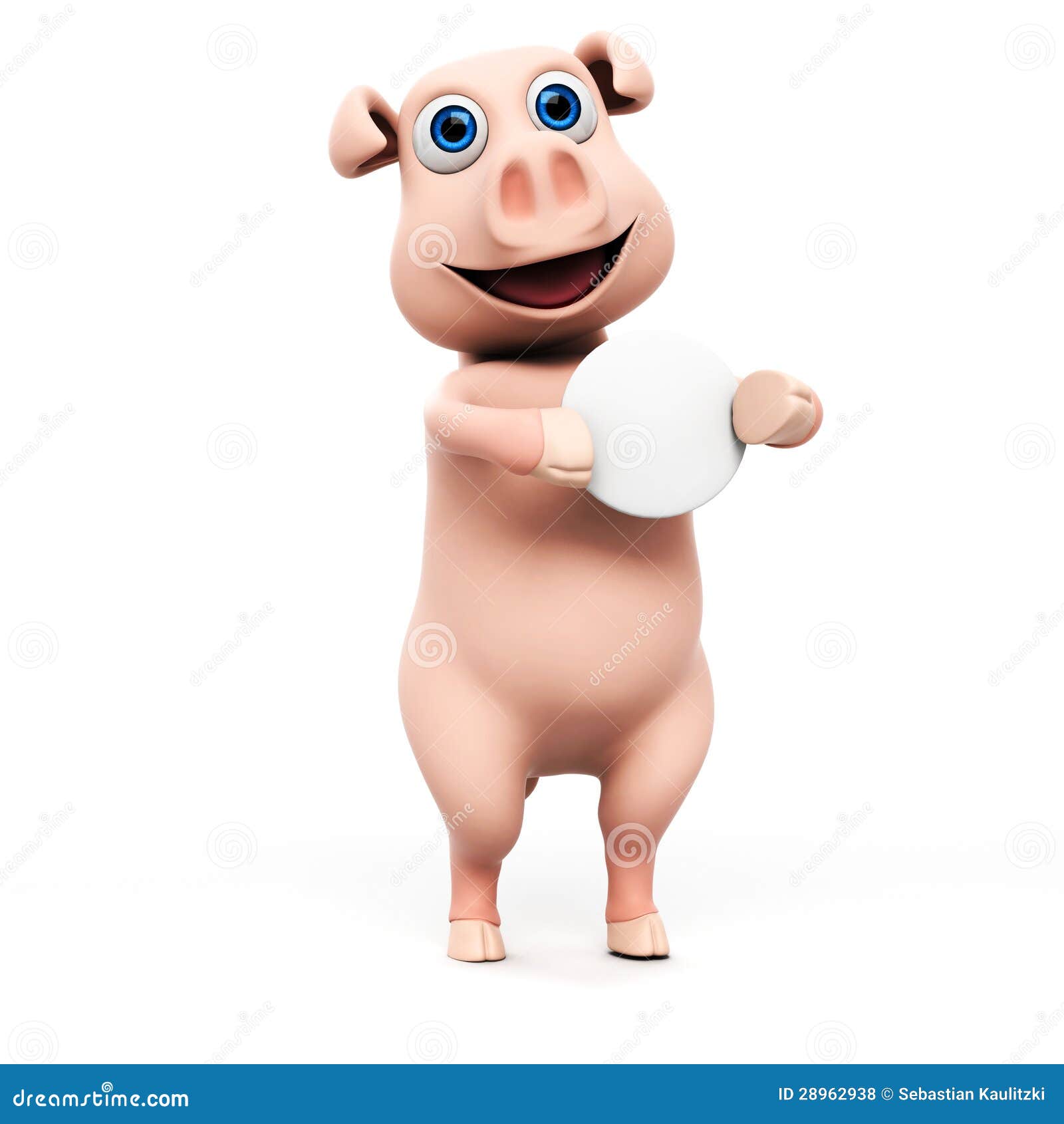 Pig character stock illustration. Illustration of banquet - 28962938