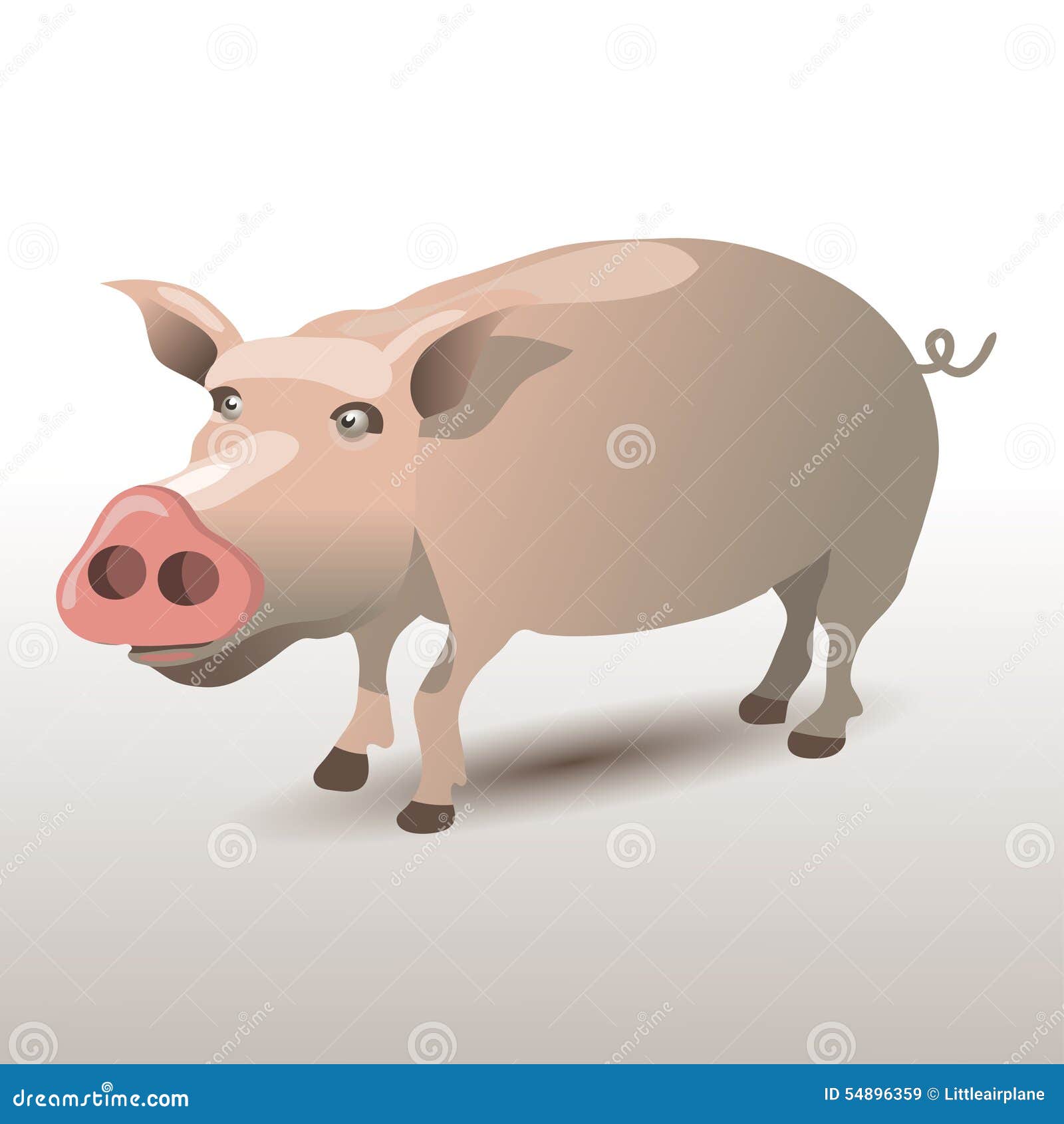 Pig Character stock vector. Illustration of characters - 54896359
